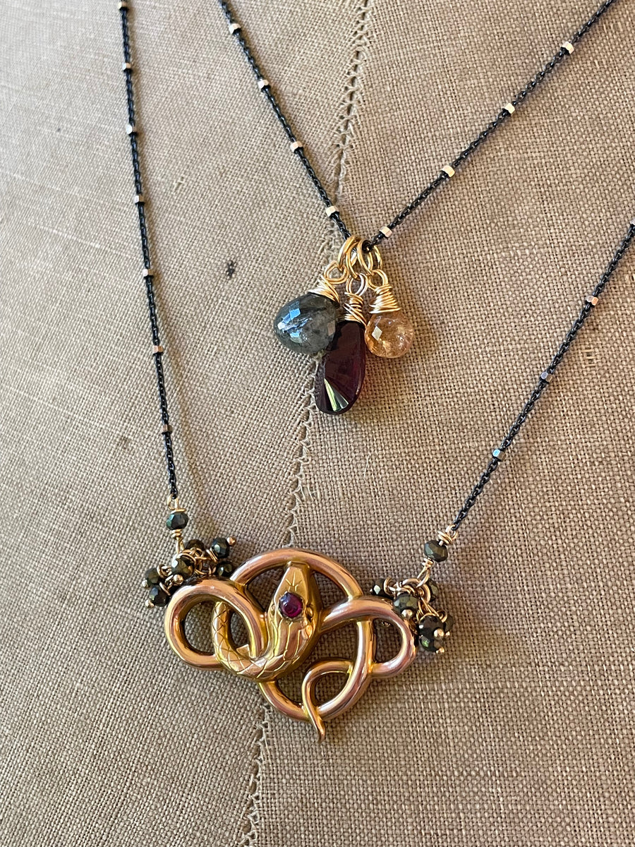 Antique French FIX Art Nouveau Serpent Conversion Necklace – The Bijou Babe